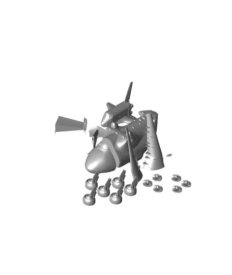 eggplane Antonov AN-225 and Buran spacesh | 3D model | Thangs