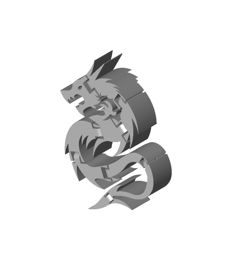 Flexi Dragon | 3D model | 3DDesigner | Thangs
