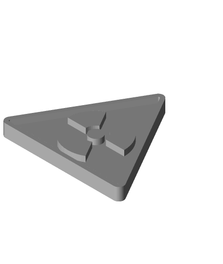 Caution Radioactive.STL | 3D model | Printed_By_Nis | Thangs