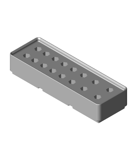 Gridfinity 3x1x2 Hex Socket Set.stl | 3D model | Thangs