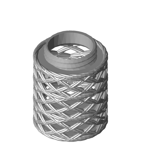Rope Knit Dice tub with screw top lid | 3D model | Thangs