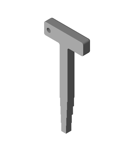 Generic Square Key, Communal Areas, Bins | 3D model | Thangs