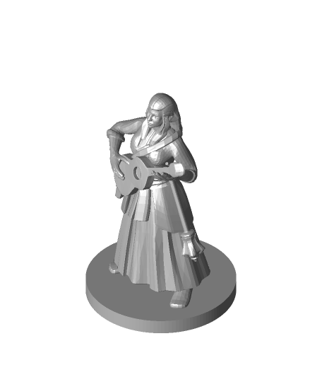 Half Elf Female Bard | 3D model | mz4250 | Thangs