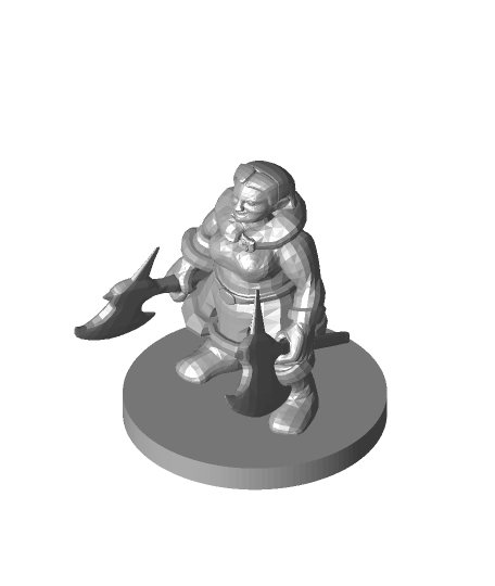 Female Dwarf Barbarian | 3D model | mz4250 | Thangs
