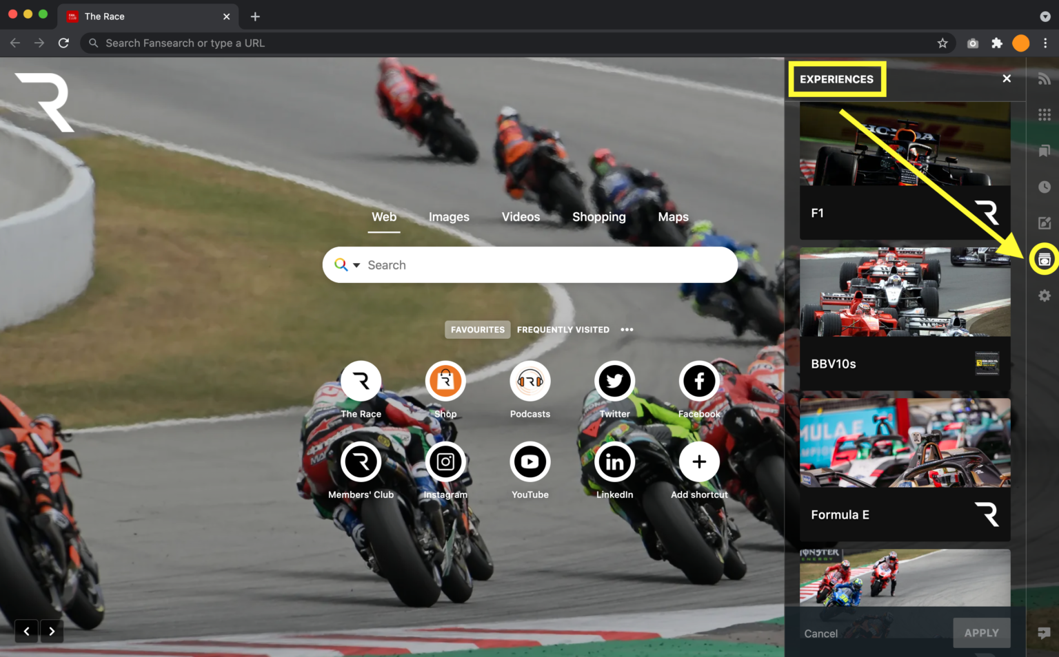 The Race launches free web browser extension for fans - The Race