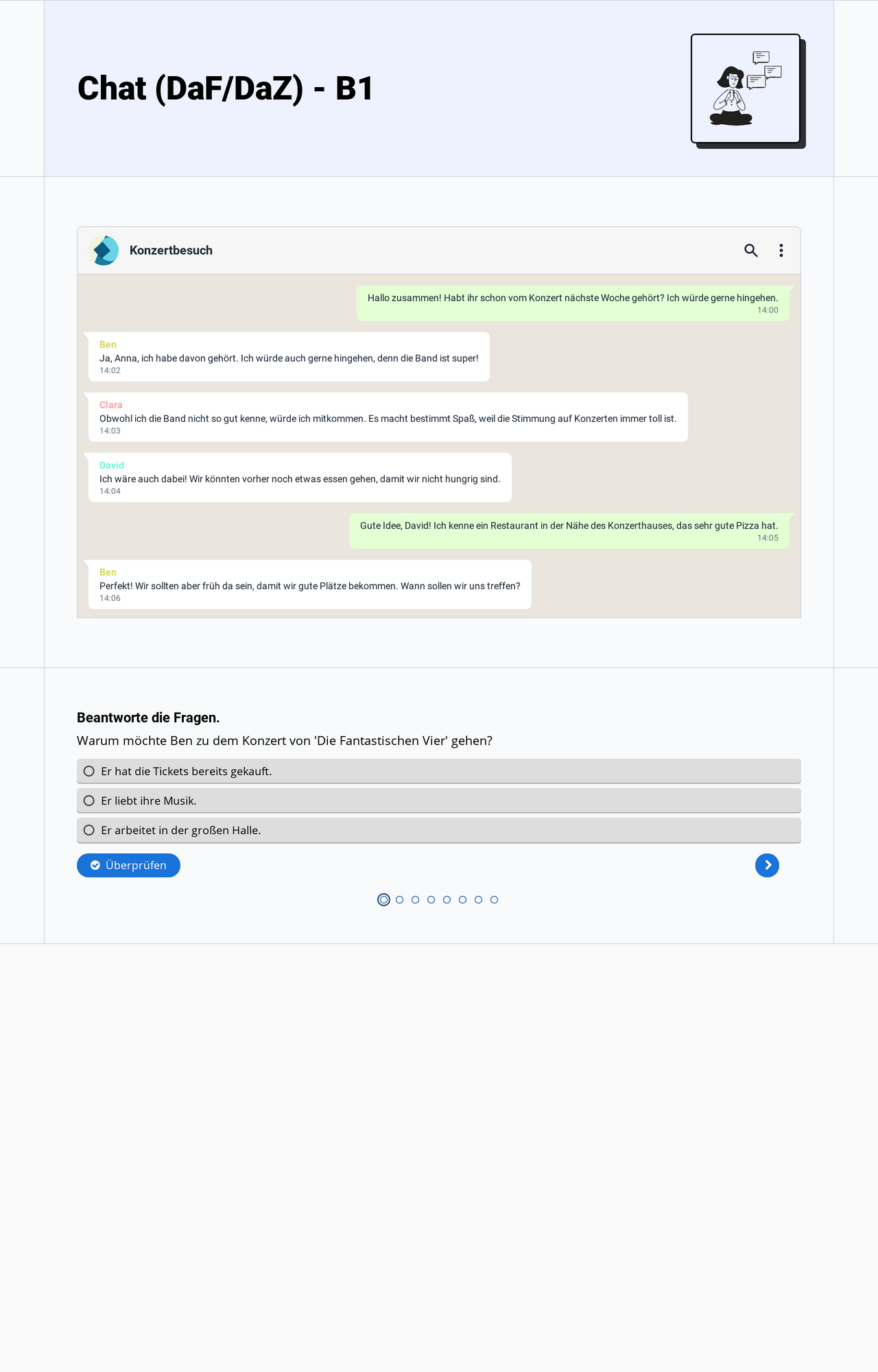 Chat (DaF/DaZ) - B1