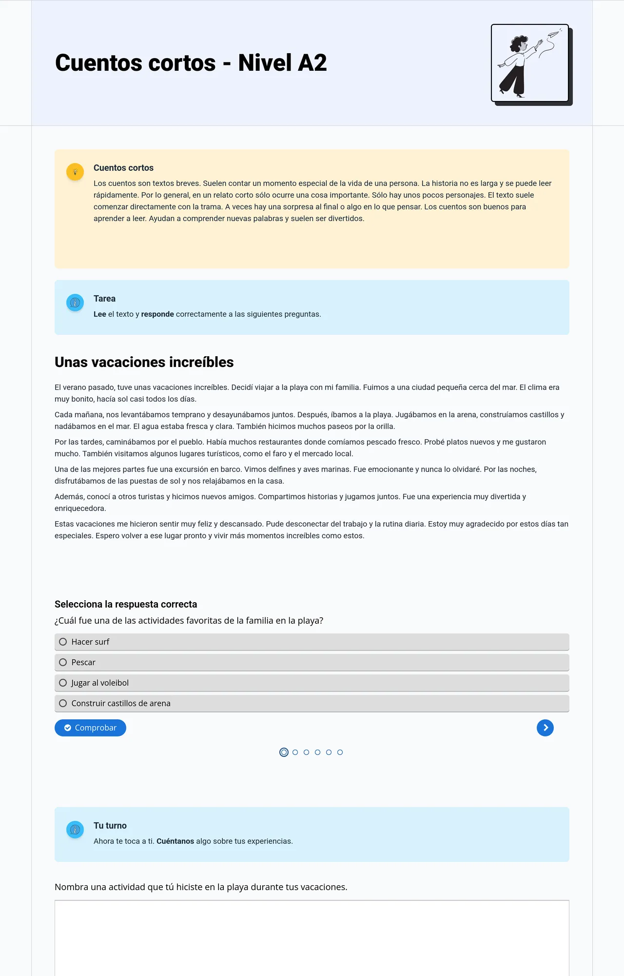 Cuentos cortos - Nivel A2