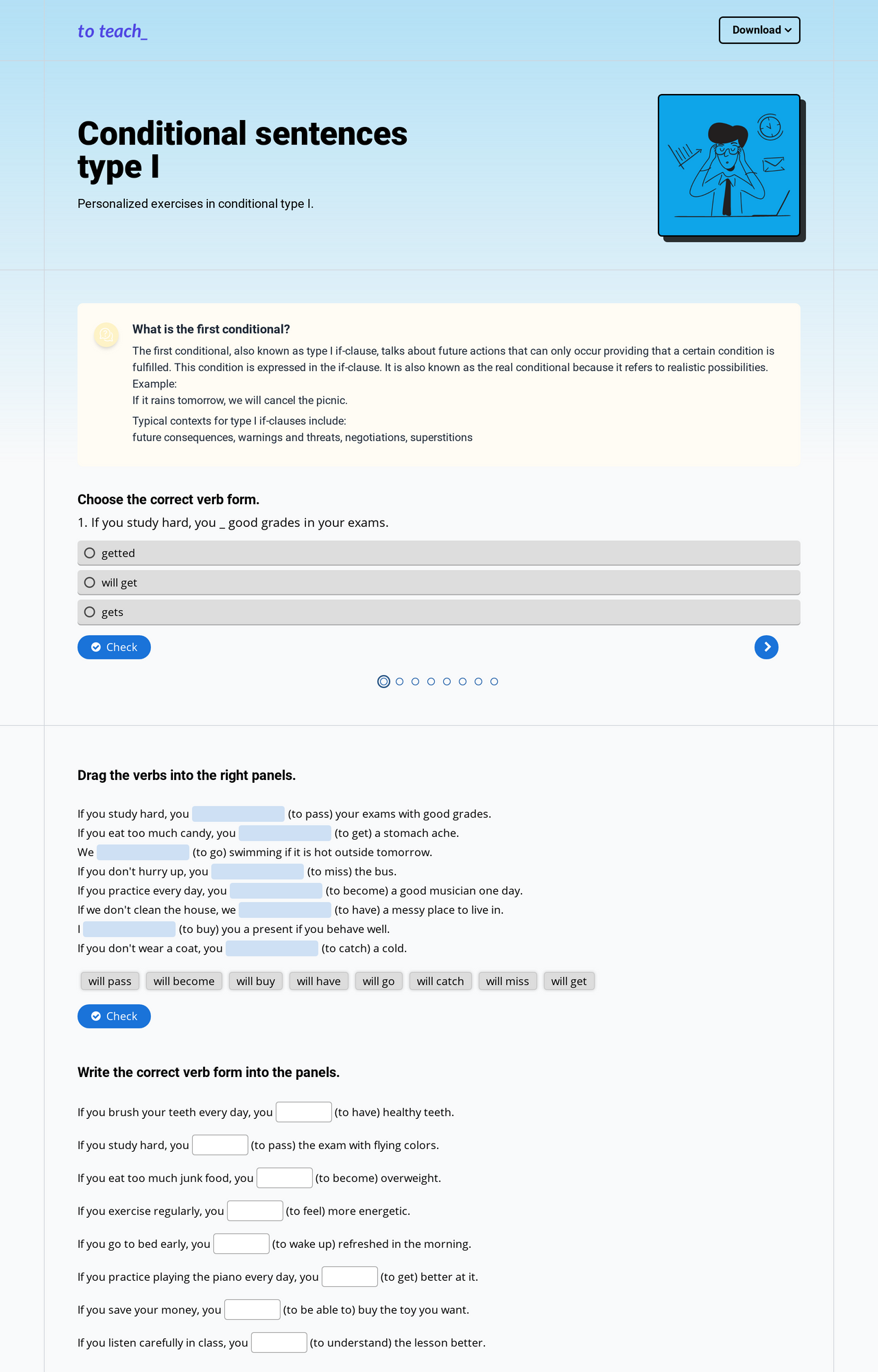 Conditional Sentences Type I