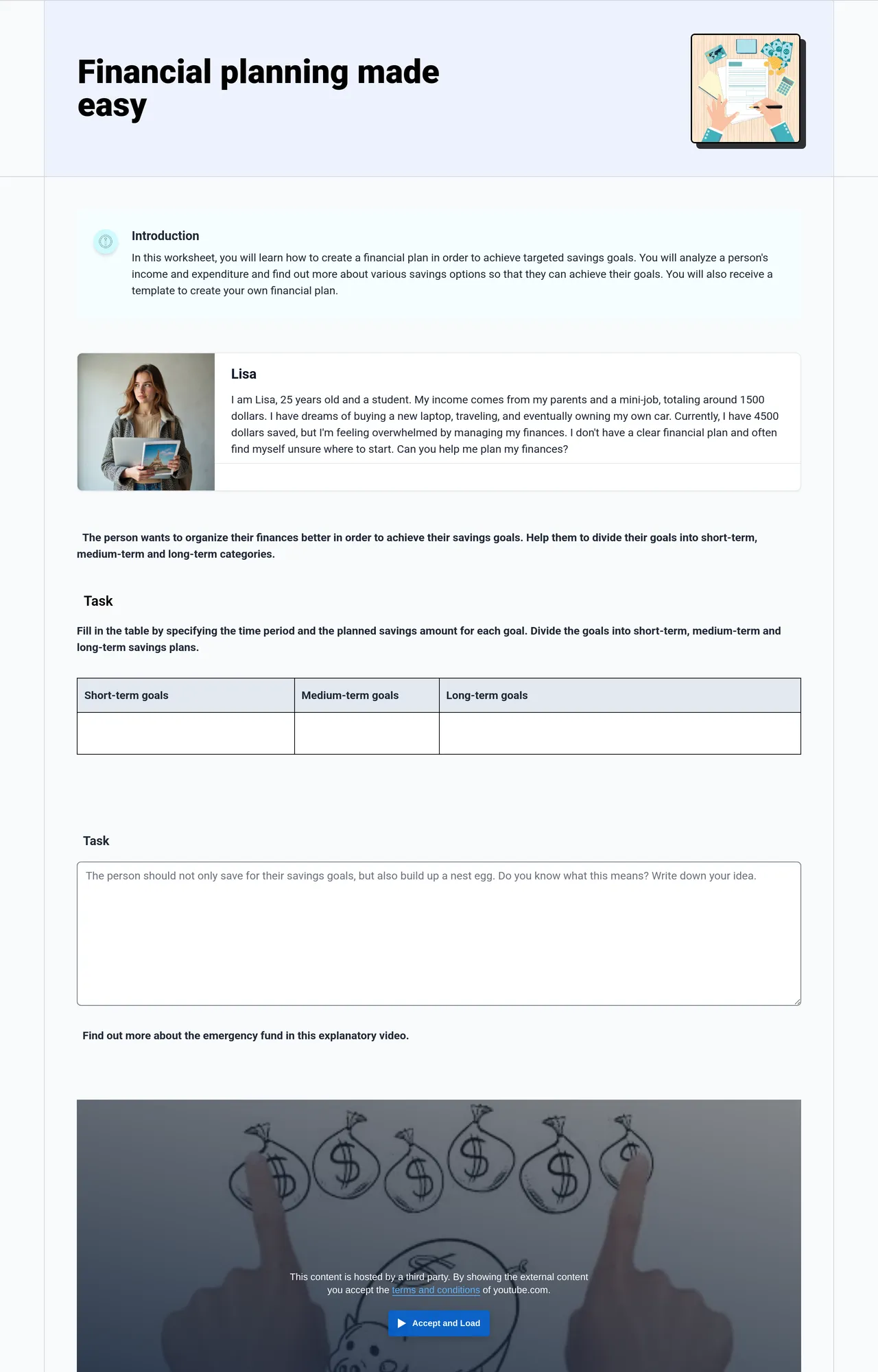 Financial planning made easy