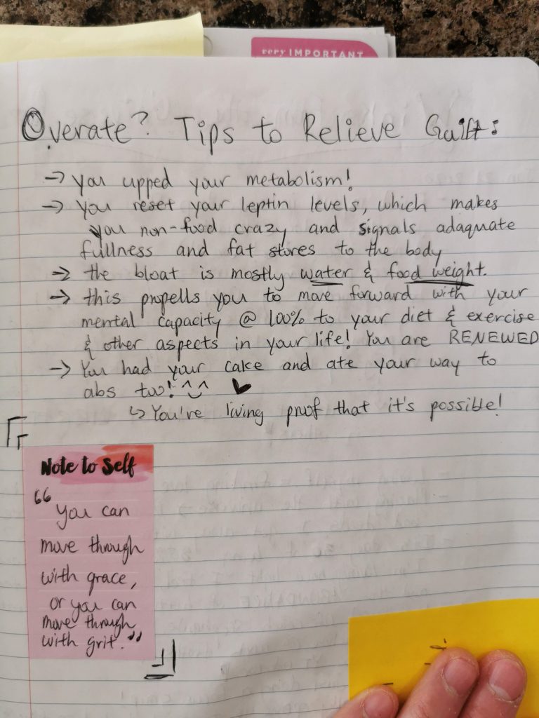 Overate? Tips to Relieve Guilt and MOVE ON! - the Fitty