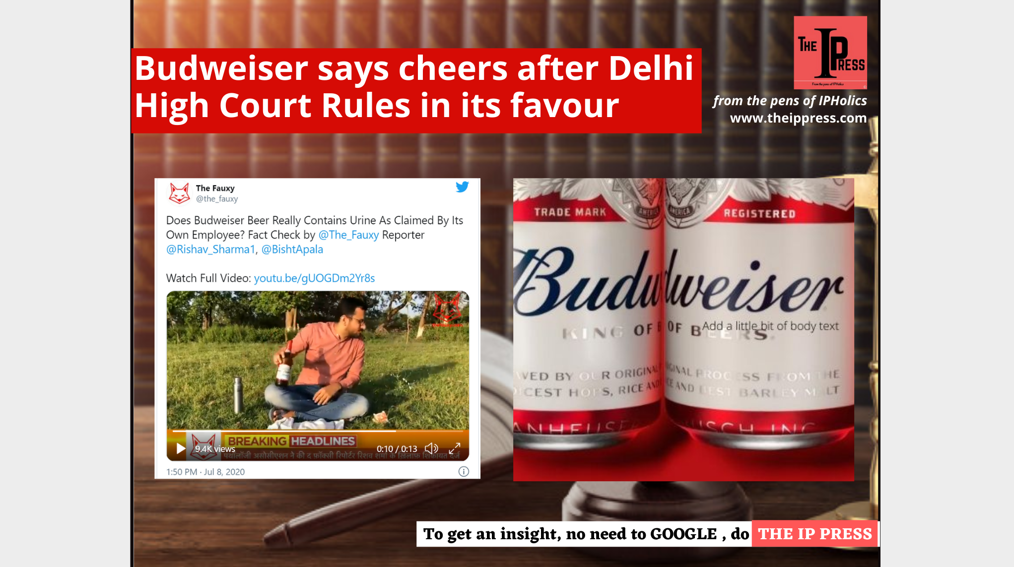 Budweiser says cheers after Delhi High Court Rules in its favour – The ...