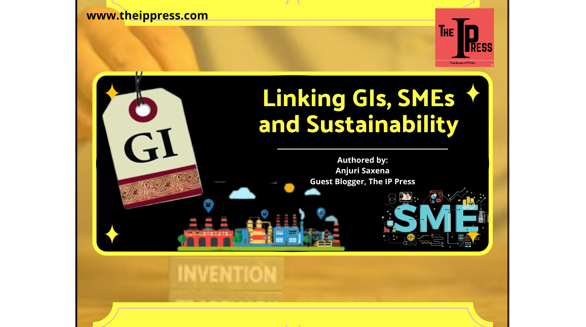 Linking GIs, SMEs and Sustainability – The IP Press Linking GIs, SMEs and Sustainability – The IP Press
