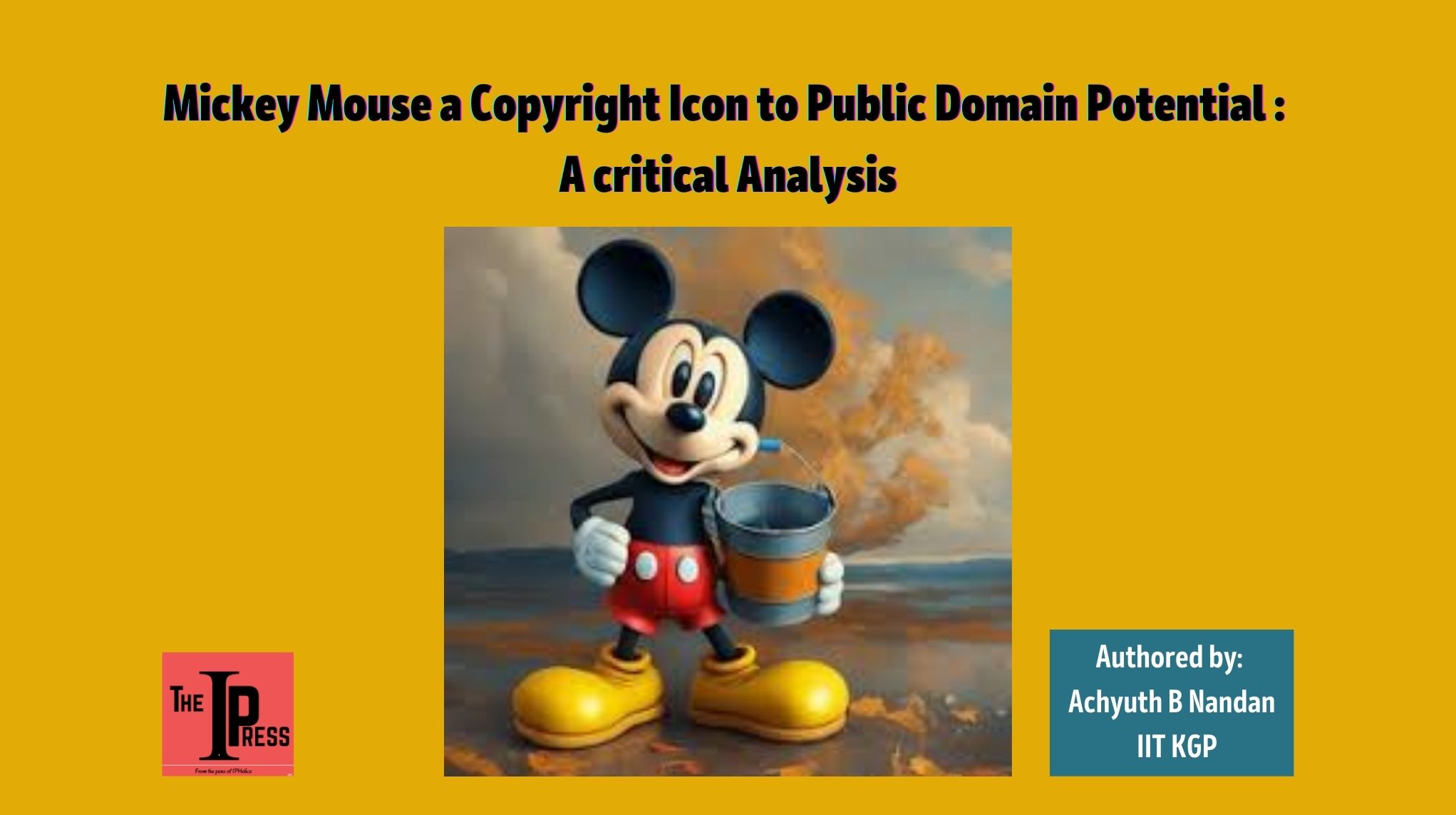 Mickey Mouse a Copyright Icon to Public Domain Potential : A critical ...