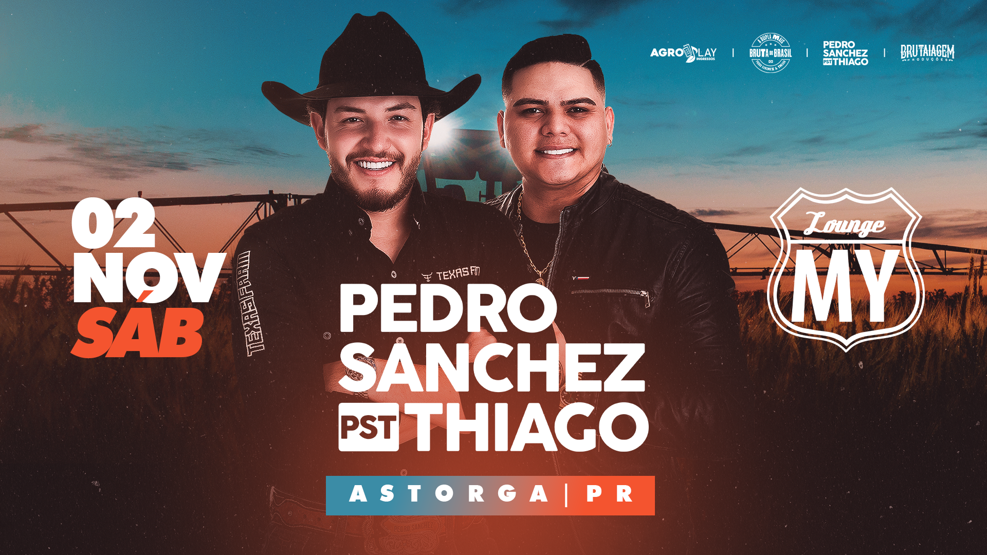 Pedro Sanchez e Thiago em Francisco Beltrão - Evento ON