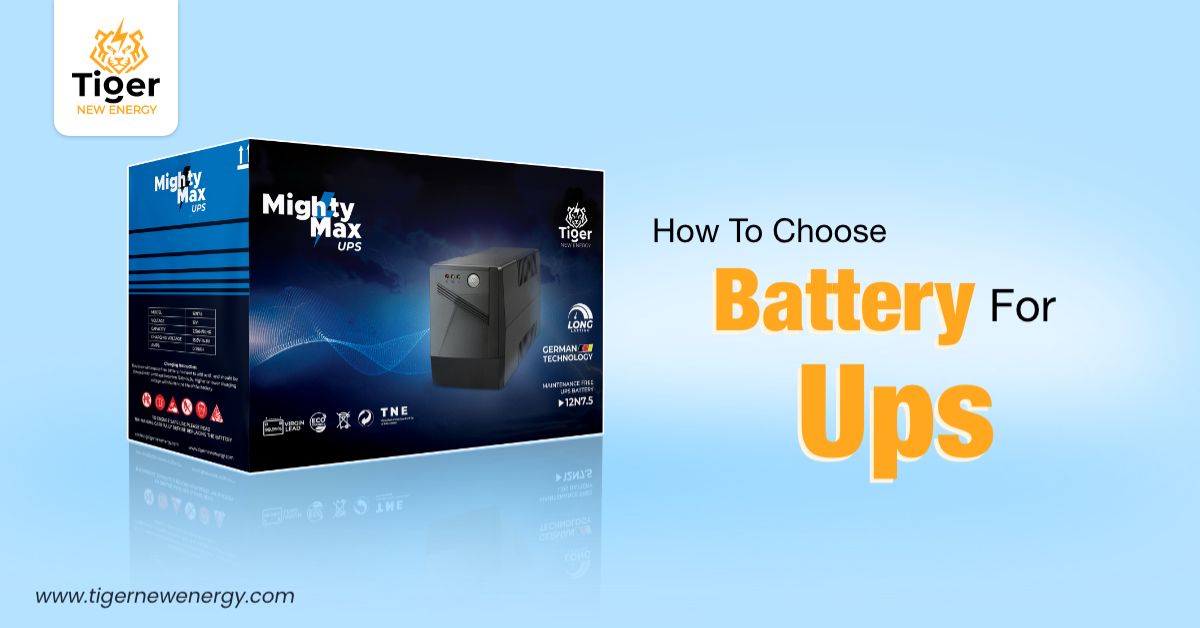 How To Choose A Battery For UPS