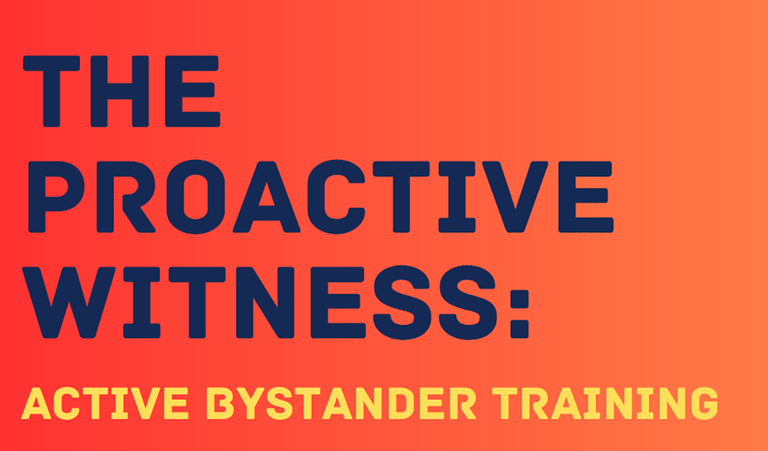 5 Ways to BE Well - The Proactive Witness: Active Bystander training