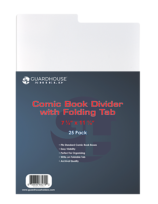 - Comic Book Divider with Folding Tab - 7 1/4 x 11 1/4 #668279