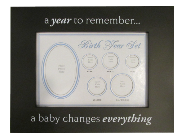 - Birth Year Coin Set Frame - Baby Boy #794834000