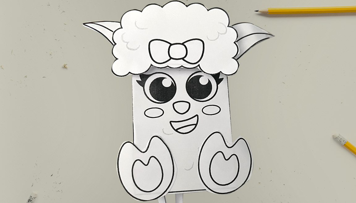 Movable Sheep Paper Toy!