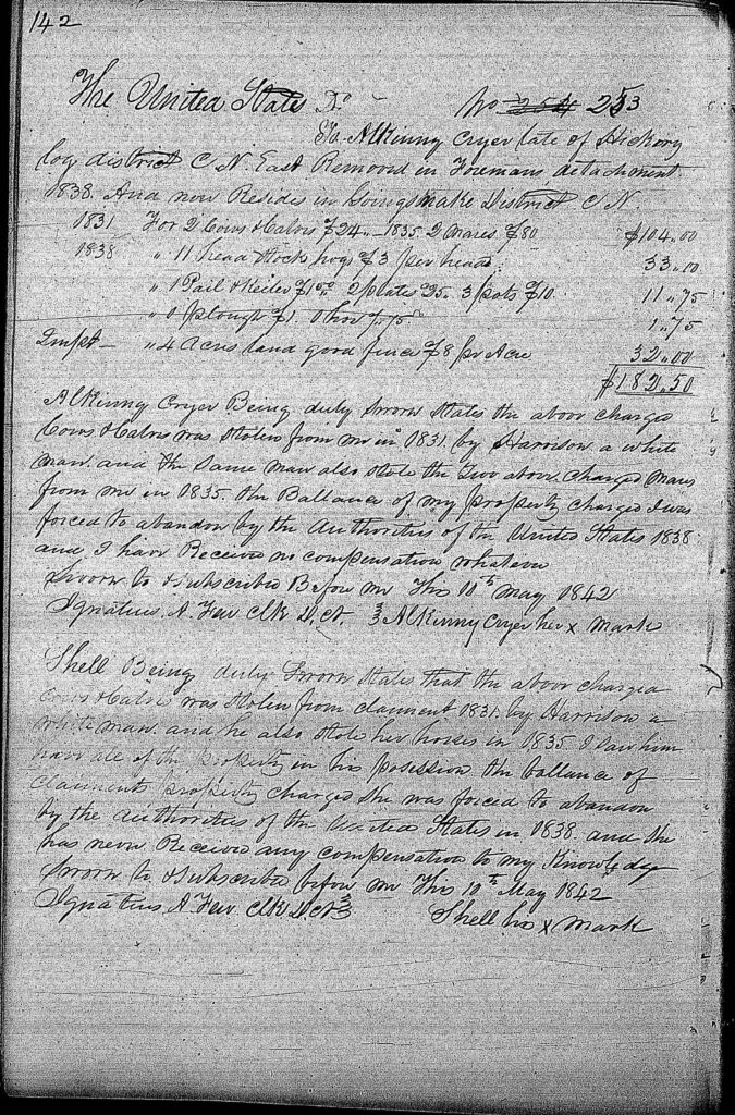 GSD-TSLA-Book1-Claim 253 – Trail of Tears Claims