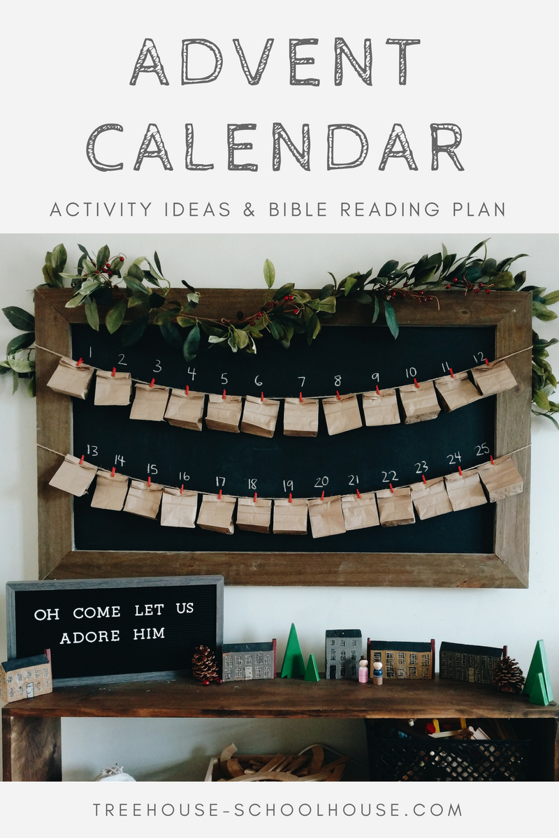 Advent Calendar Activity Ideas & Bible Reading Plan | Treehouse ...