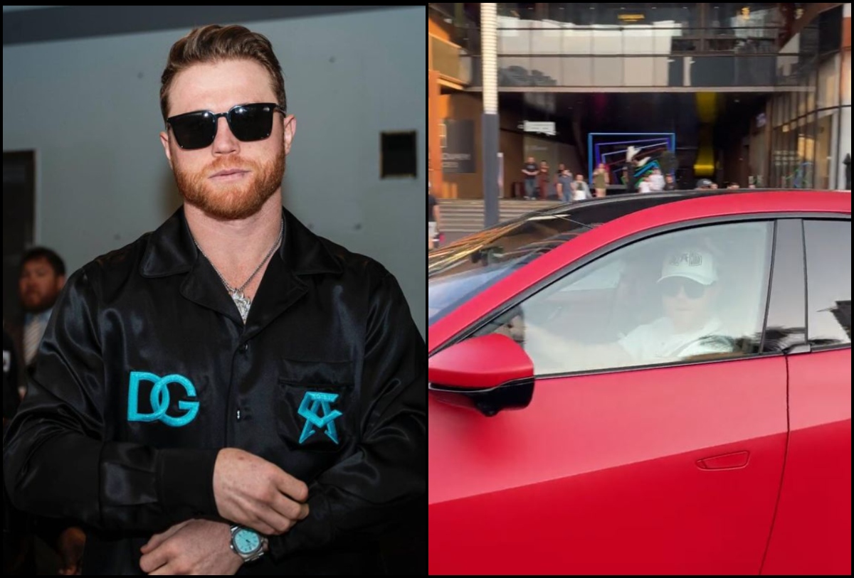 ¡Muy humilde! “El Canelo” Álvarez pasea en Guadalajara en su Ferrari