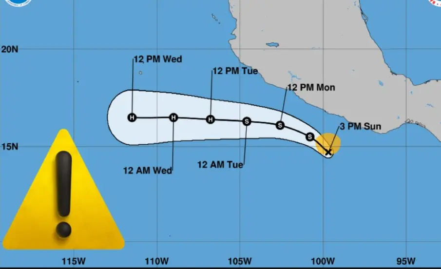 Tormenta tropical ‘Narda’ se forma en el Pacífico; podría intensificarse