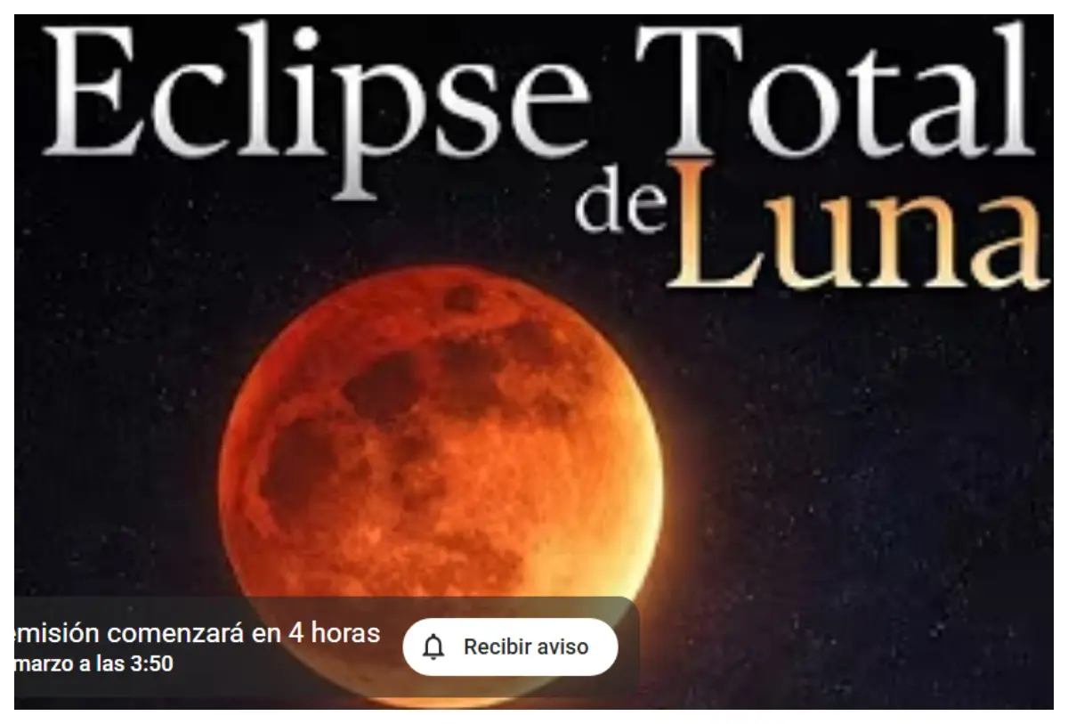 Eclipse total de Luna hoy 3 de marzo: horarios y transmisión en vivo en ...