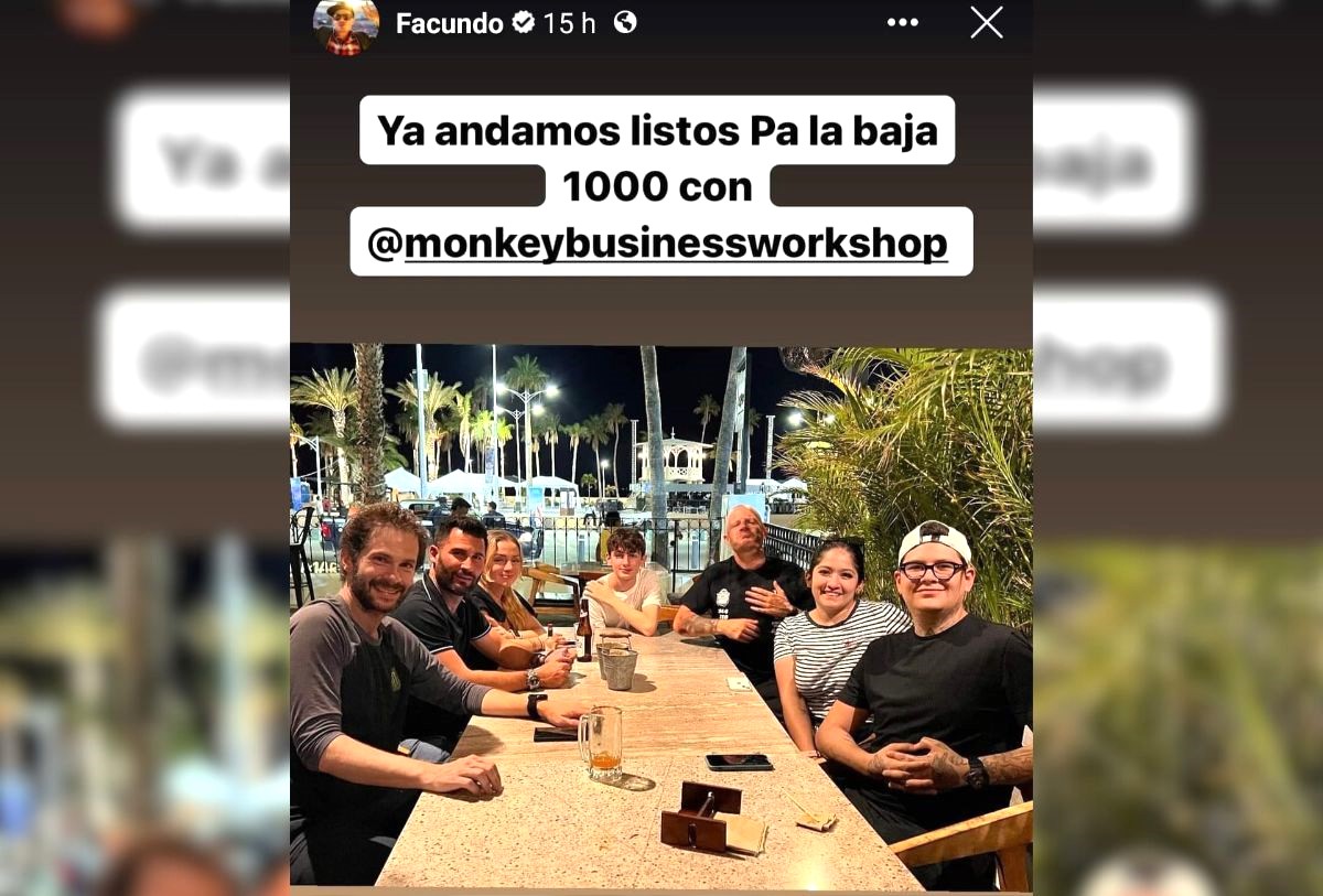 Facundo llegó a La Paz para apoyar a Monkey Business WorkShop