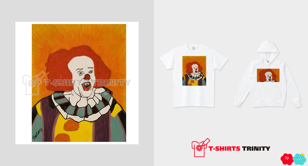 シリアルキラーTシャツ】ジョン・ウェイン・ゲイシーTシャツ2 シリアルキラーTシャツ】ジョン・ウェイン・ゲイシーTシャツ2