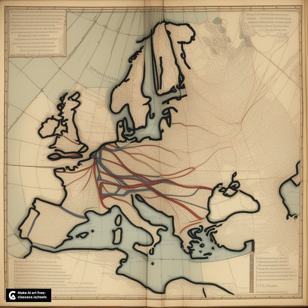 AI Images of Annotated Map Transoceanic Interconnections From 1450-1750 ...