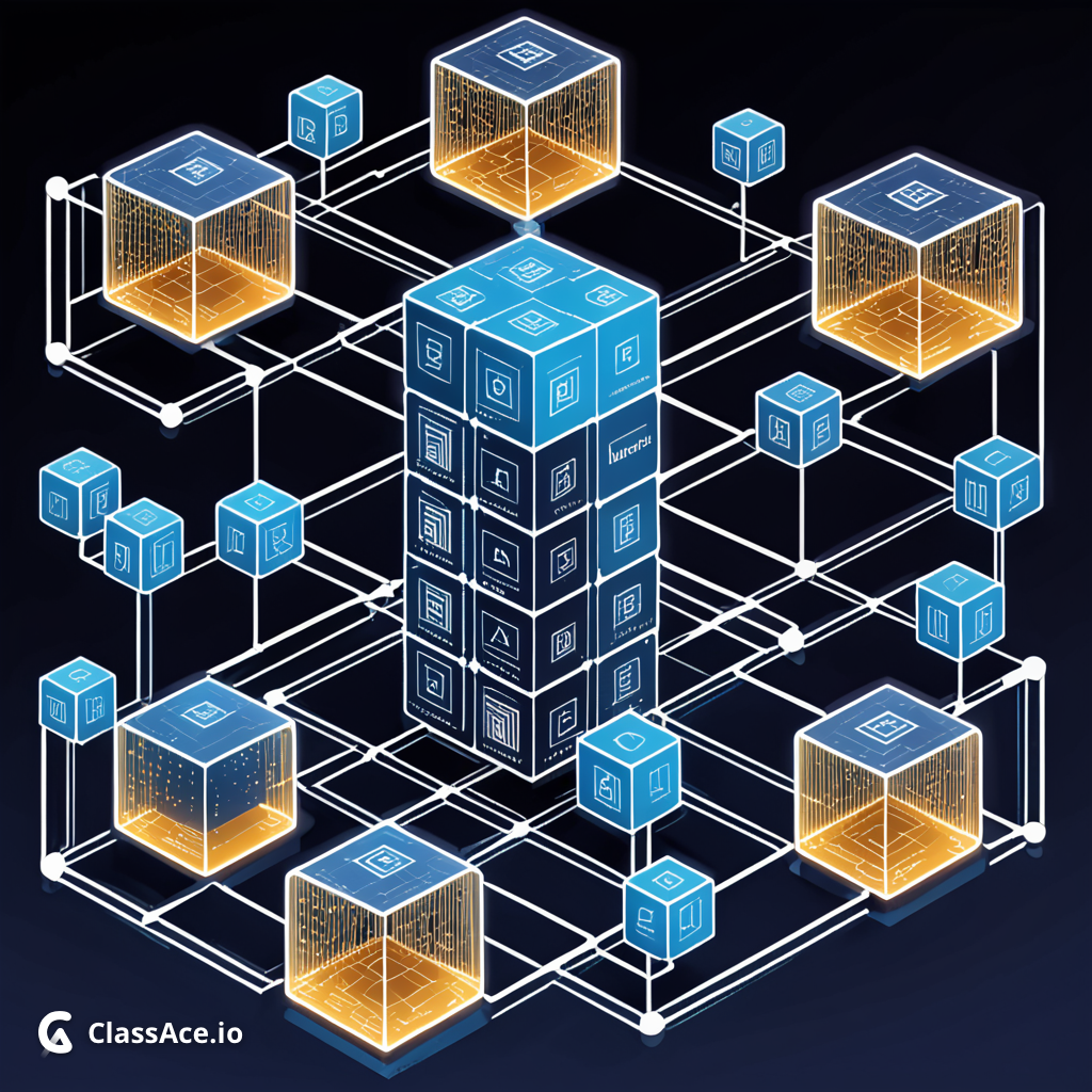 AI Images of Draw: Blockchain Architecture