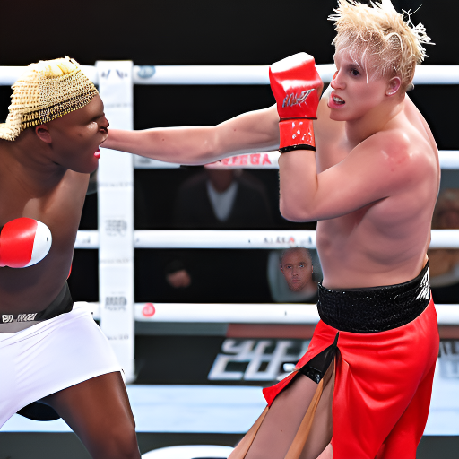 AI Images of Ksi Fighting Jake Paul