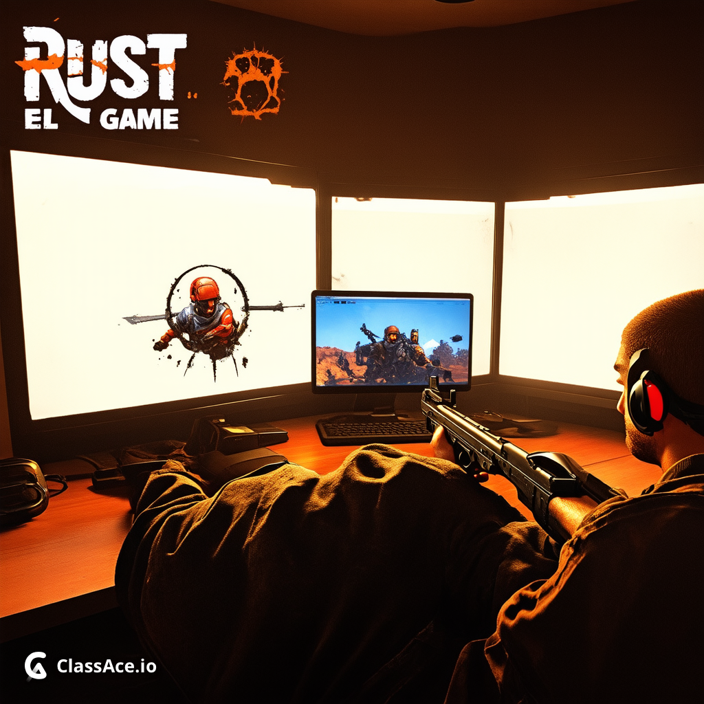AI Images of Prompt: Guy Playing Rust Video Game