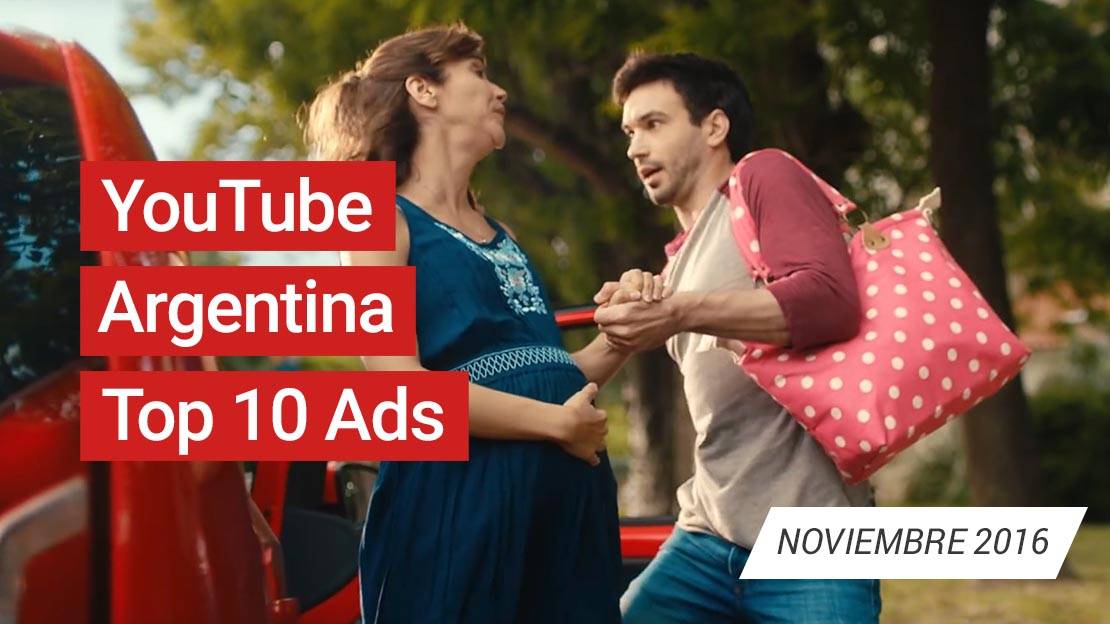 YouTube Ads Leaderboard Argentina Noviembre 2016