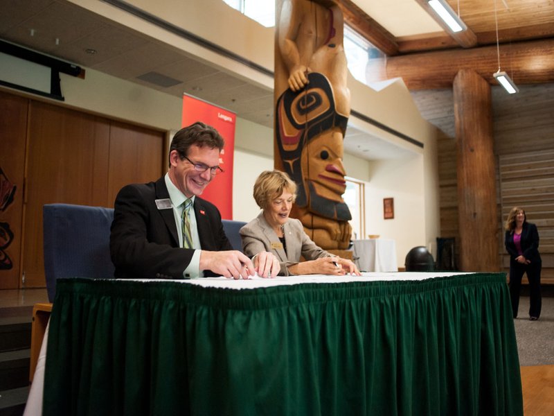 Aboriginal Transfer Partnership agreement signed between Langara and UBC