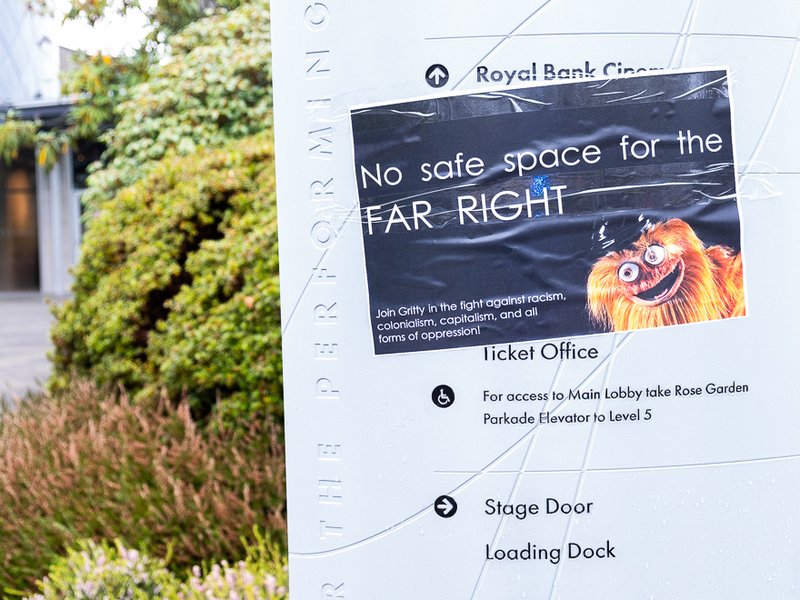 Gritty posters at the Chan Centre urge students to fight against ...