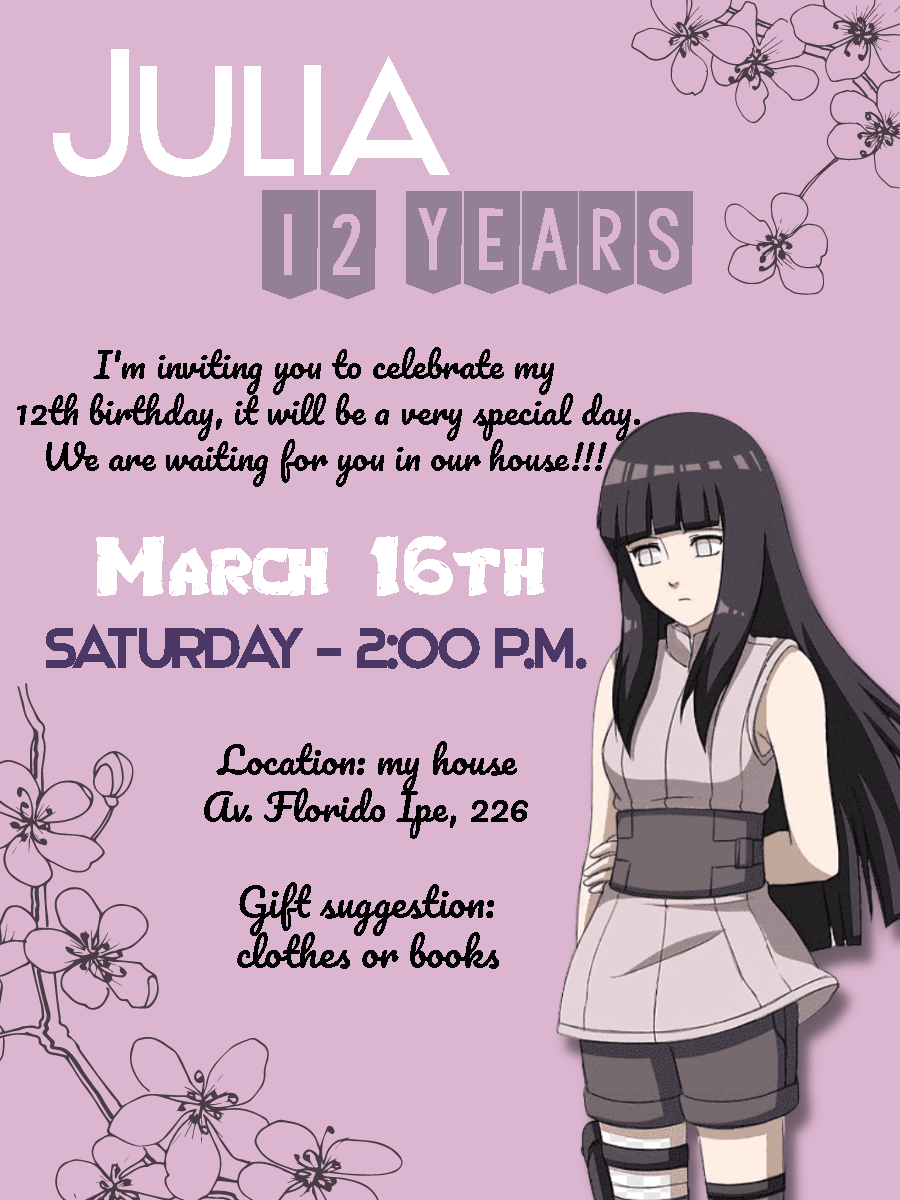 Hacer invitación online Invitación digital Naruto, cumpleaños anime