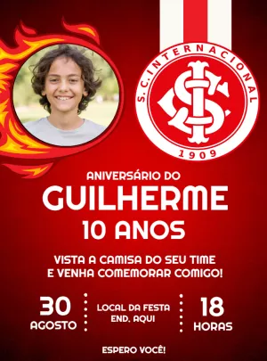 International birthday invitation with photo - An amazing online editor ...