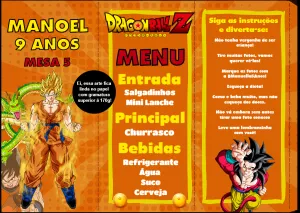 Menú Triángulo Dragon Ball Z Goku - Un increíble editor en línea para ...