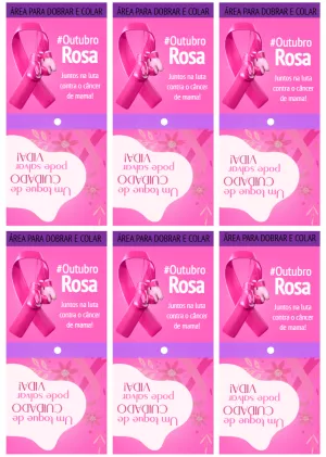 Capa para Pirulito Outubro Rosa - Edite grátis com nosso editor online