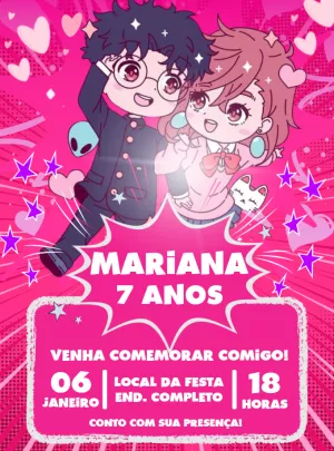 Dandadan Momo Ken Birthday Invitation - An amazing online editor for ...