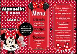 Menú Triángulo de Minnie Mouse - Un increíble editor en línea para ...