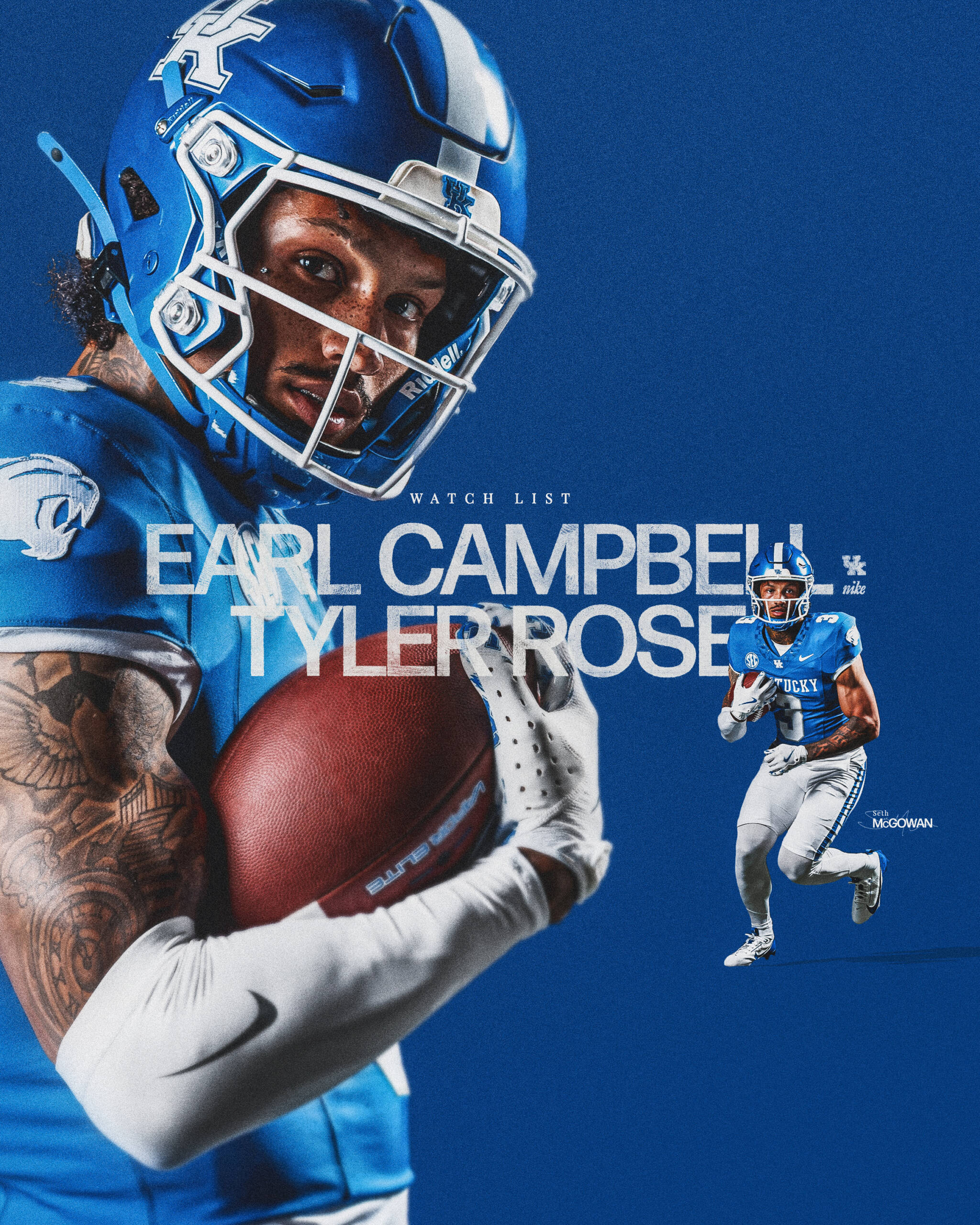 Seth McGowan on Earl Campbell Tyler Rose Award Watch List – UK Athletics