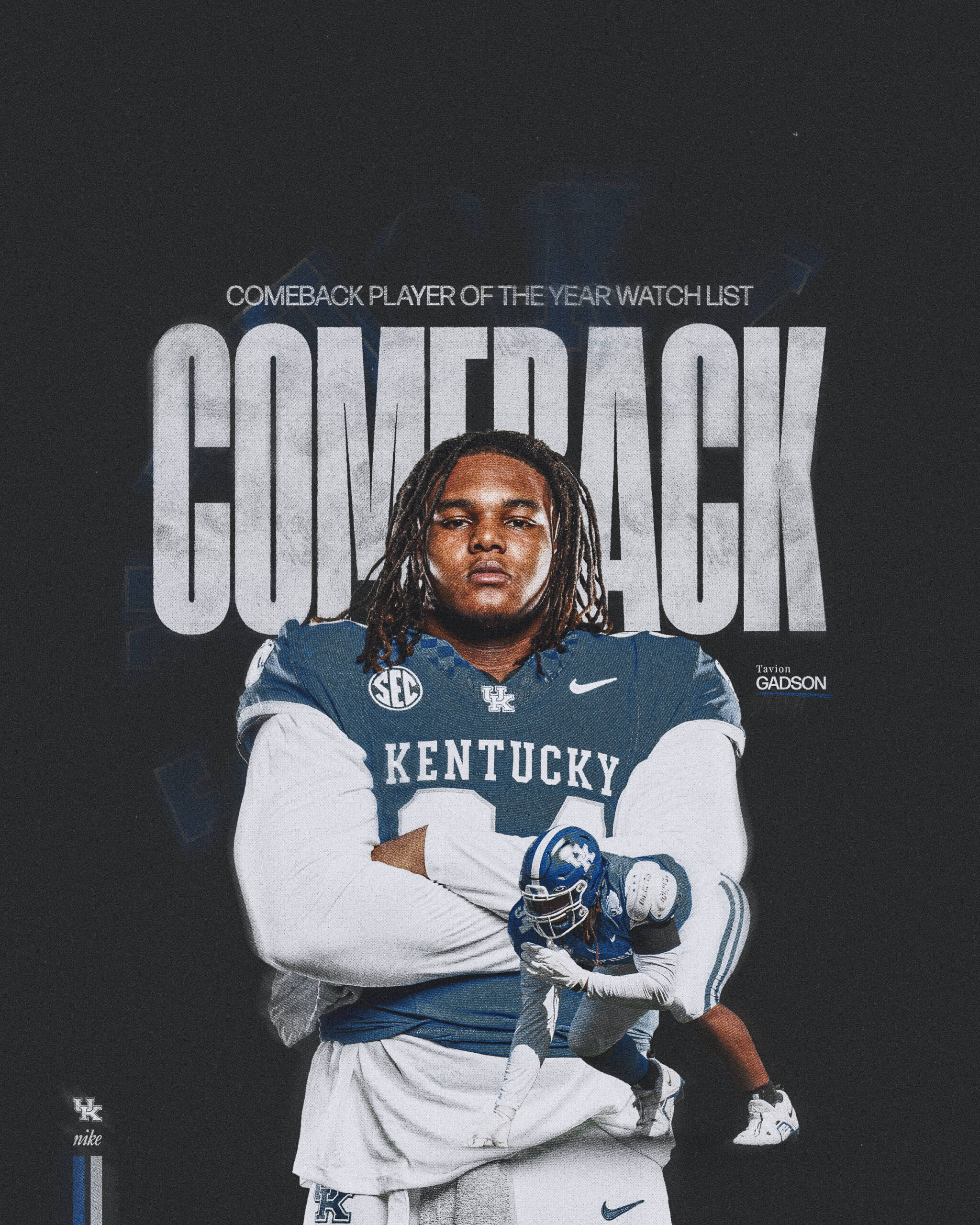 Tavion Gadson on Final Comeback Player of the Year Award Watch List ...