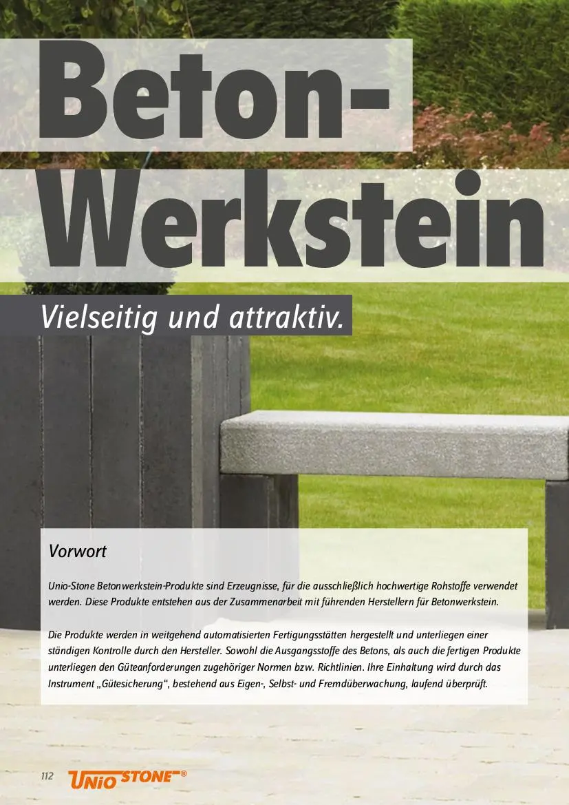 Unio-Stone Katalog