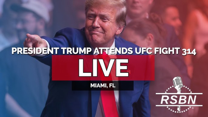 Trump's Electrifying Walkout Steals the Show at UFC 314 in Miami ...