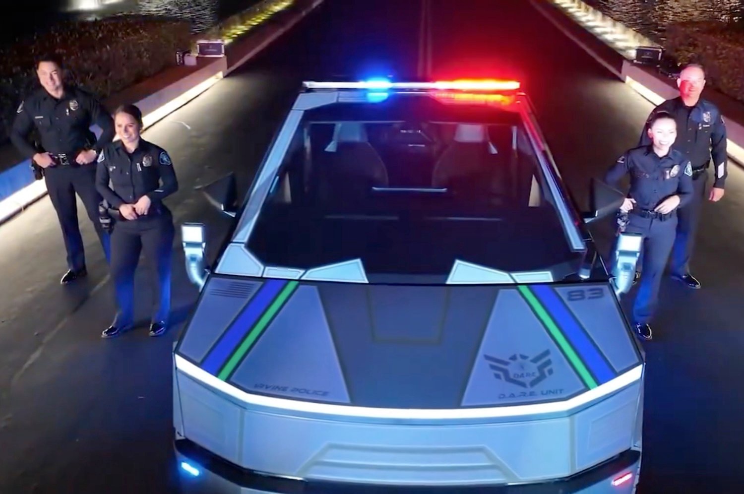 Particle News: Irvine Police Debut Nation's First Tesla Cybertruck for ...