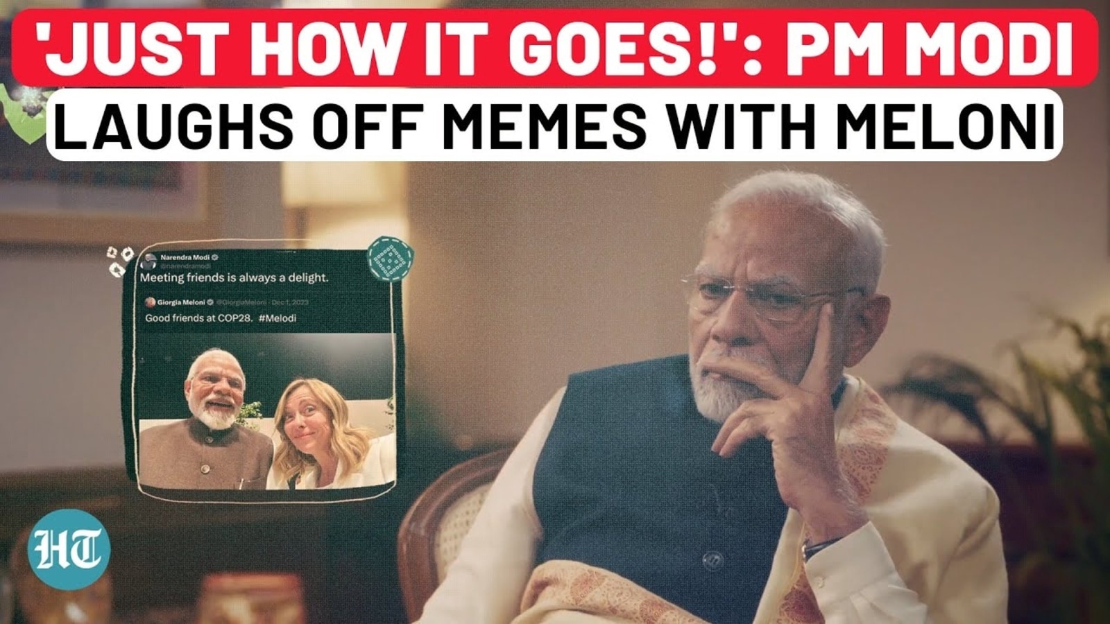 Particle News: PM Modi Addresses Viral Memes About Italian PM Giorgia ...