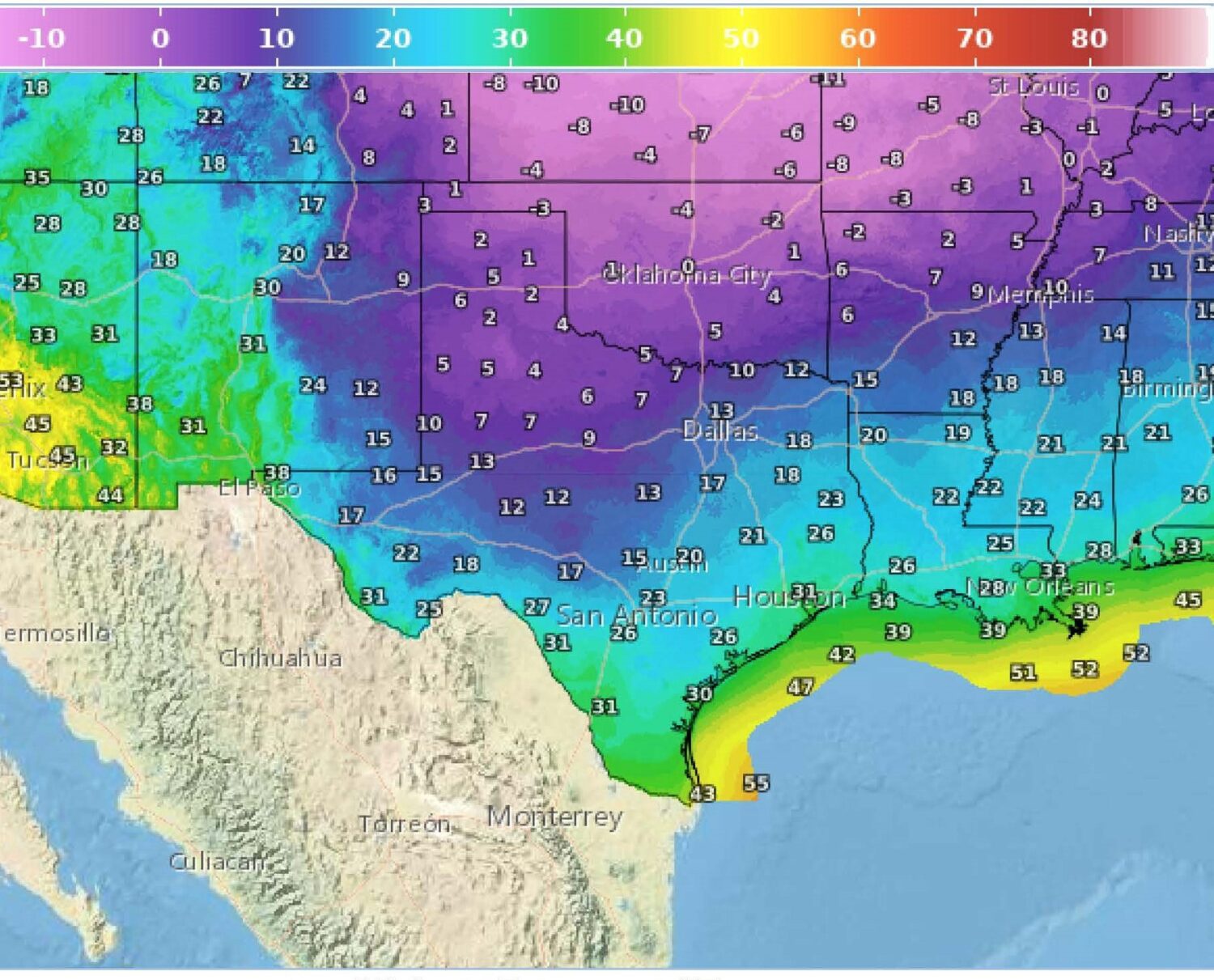 Particle News: Texas Braces for Arctic Cold Front with Subzero Wind Chills